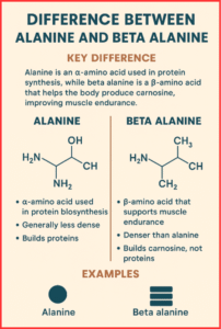 Difference Between Alanine and Beta Alanine | Structure, Functions
