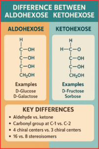 Difference Between Aldohexose and Ketohexose | Definition