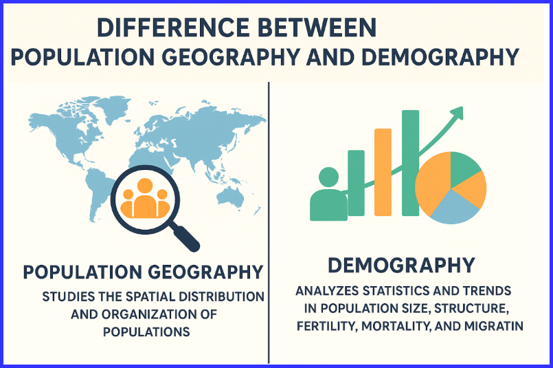 Difference Between Population Geography and Demography