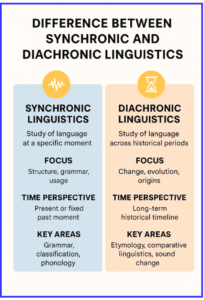 Difference Between Synchronic and Diachronic Linguistics